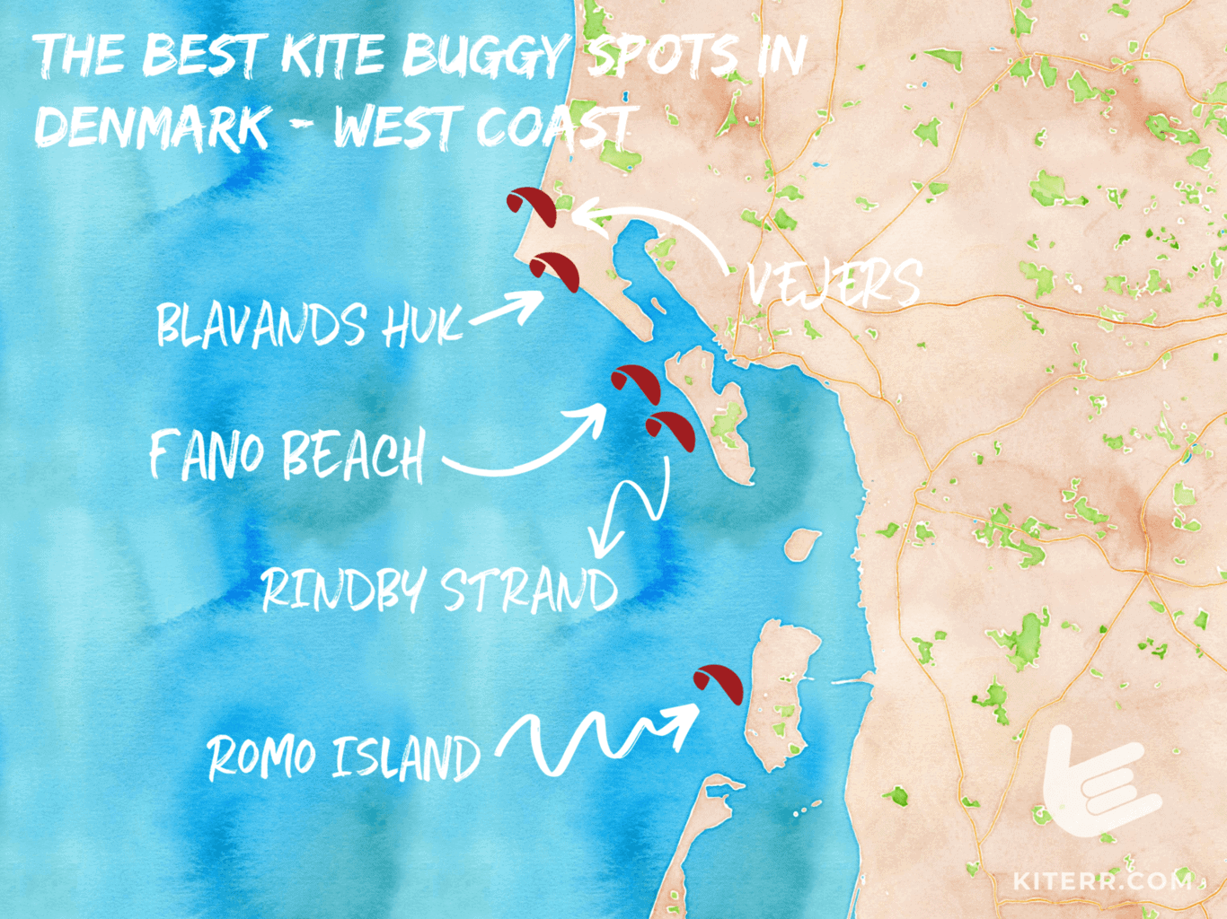 Kite Buggy and Landboarding in Fanø, Denmark // Kiterr.com